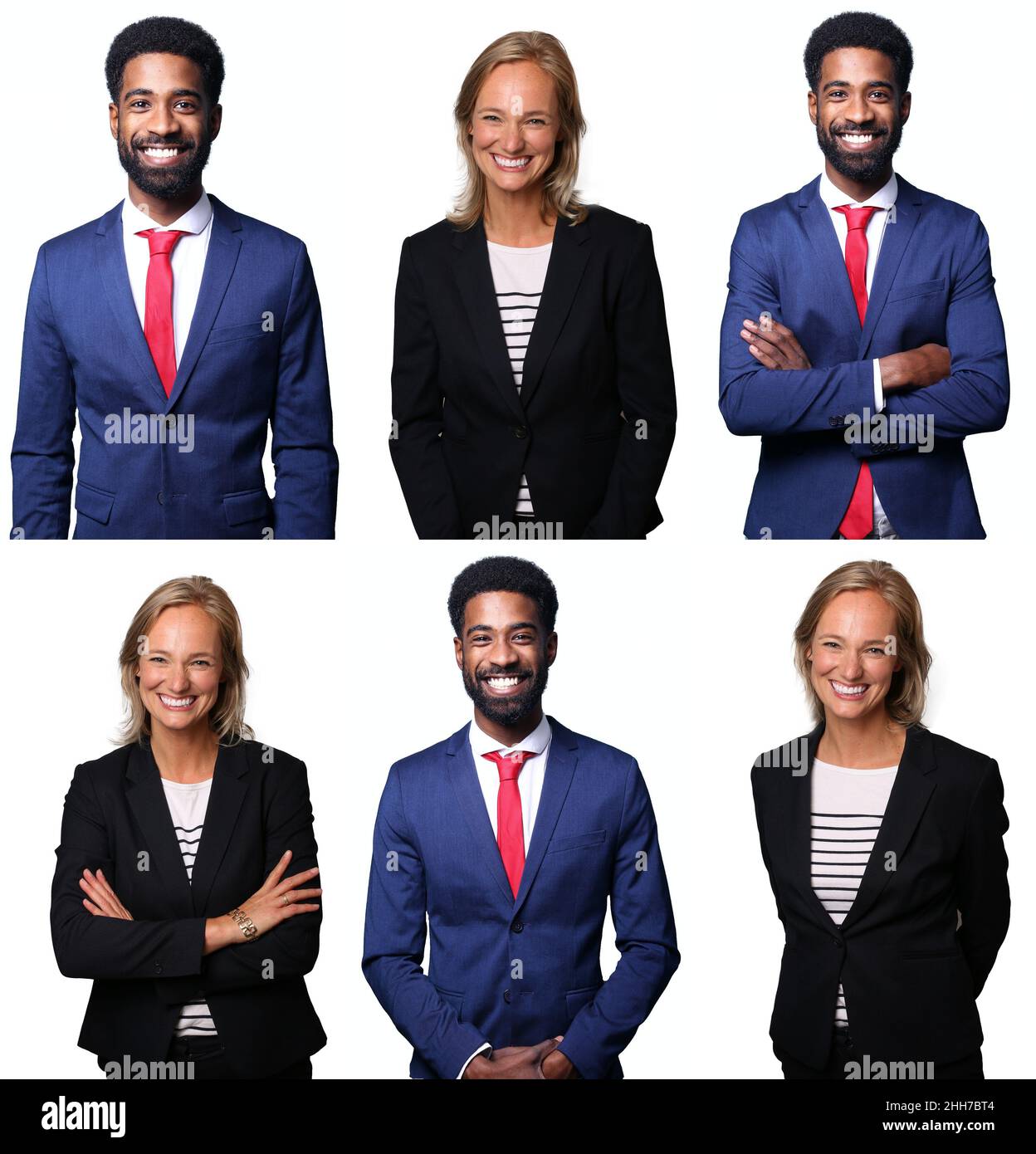 Group of people in a collage Stock Photo - Alamy