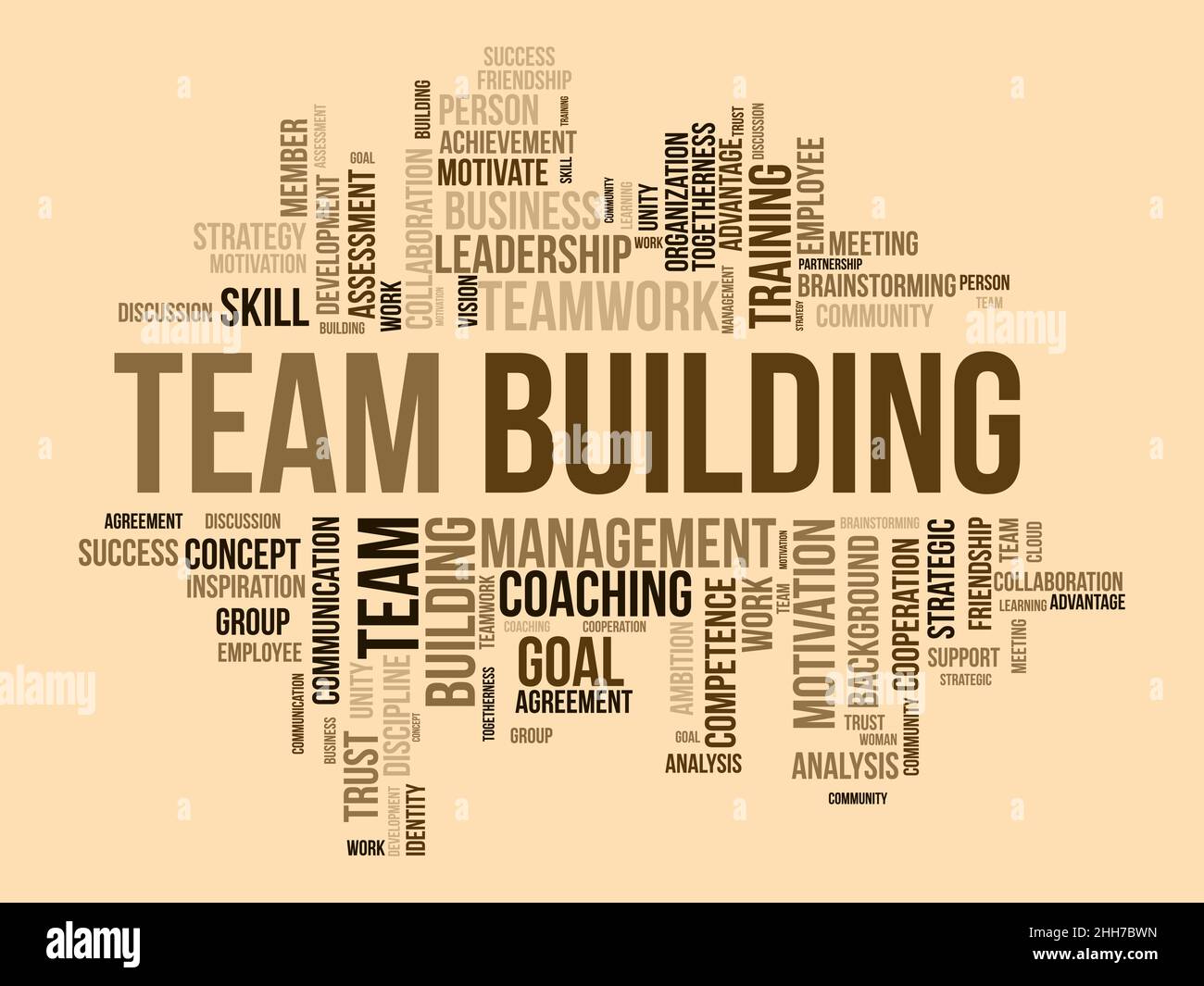 Team building word cloud template. Business concept vector background Stock Vector Image & Art ...