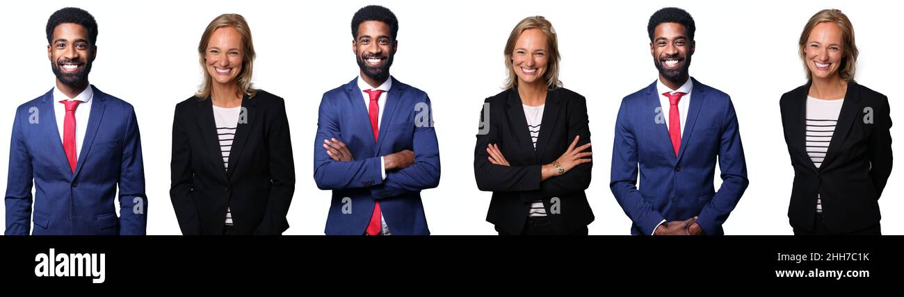 Group of people in a collage Stock Photo - Alamy