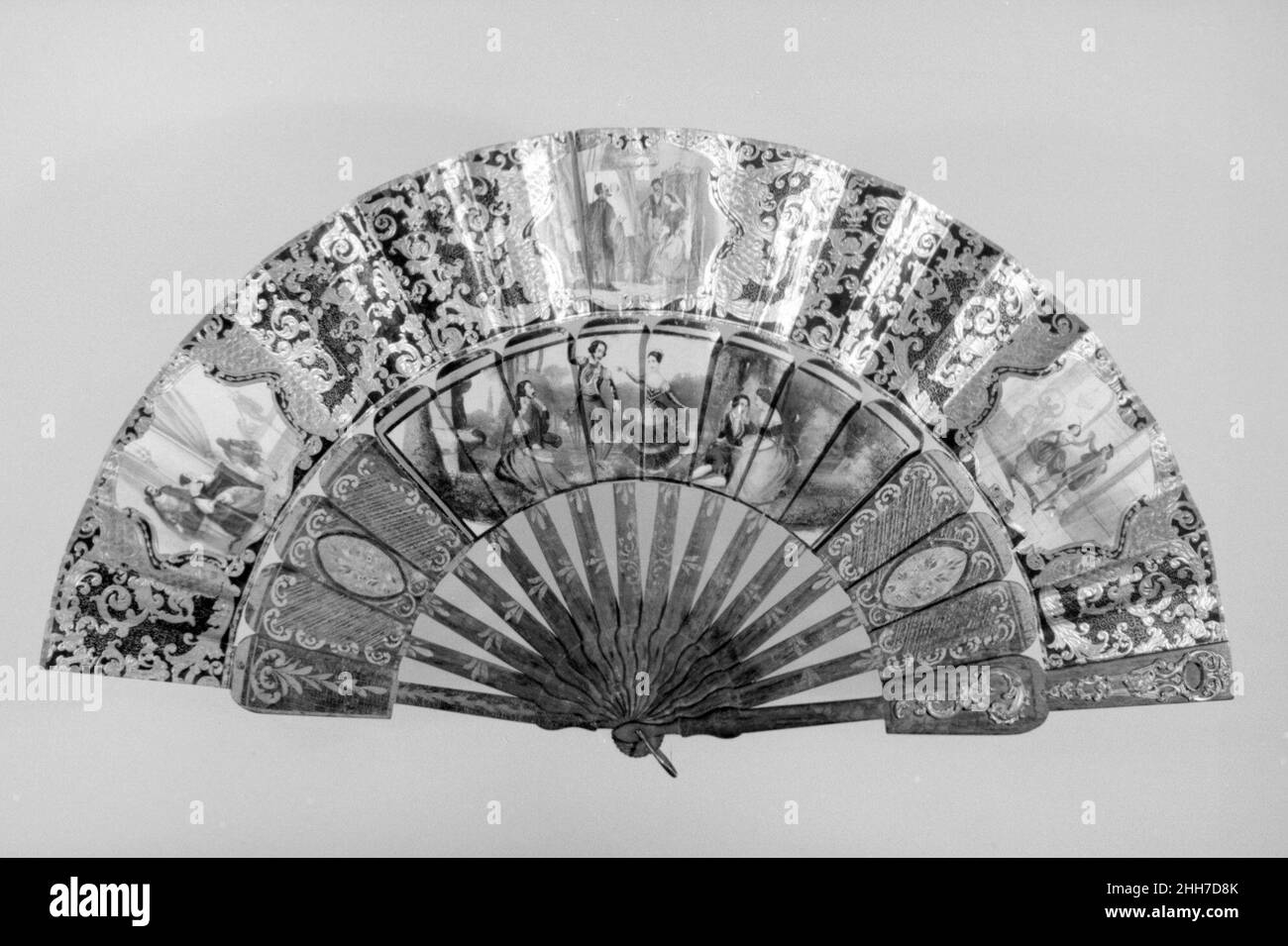 Fan ca. 1845 Spanish or French. Fan 209770 Stock Photo - Alamy