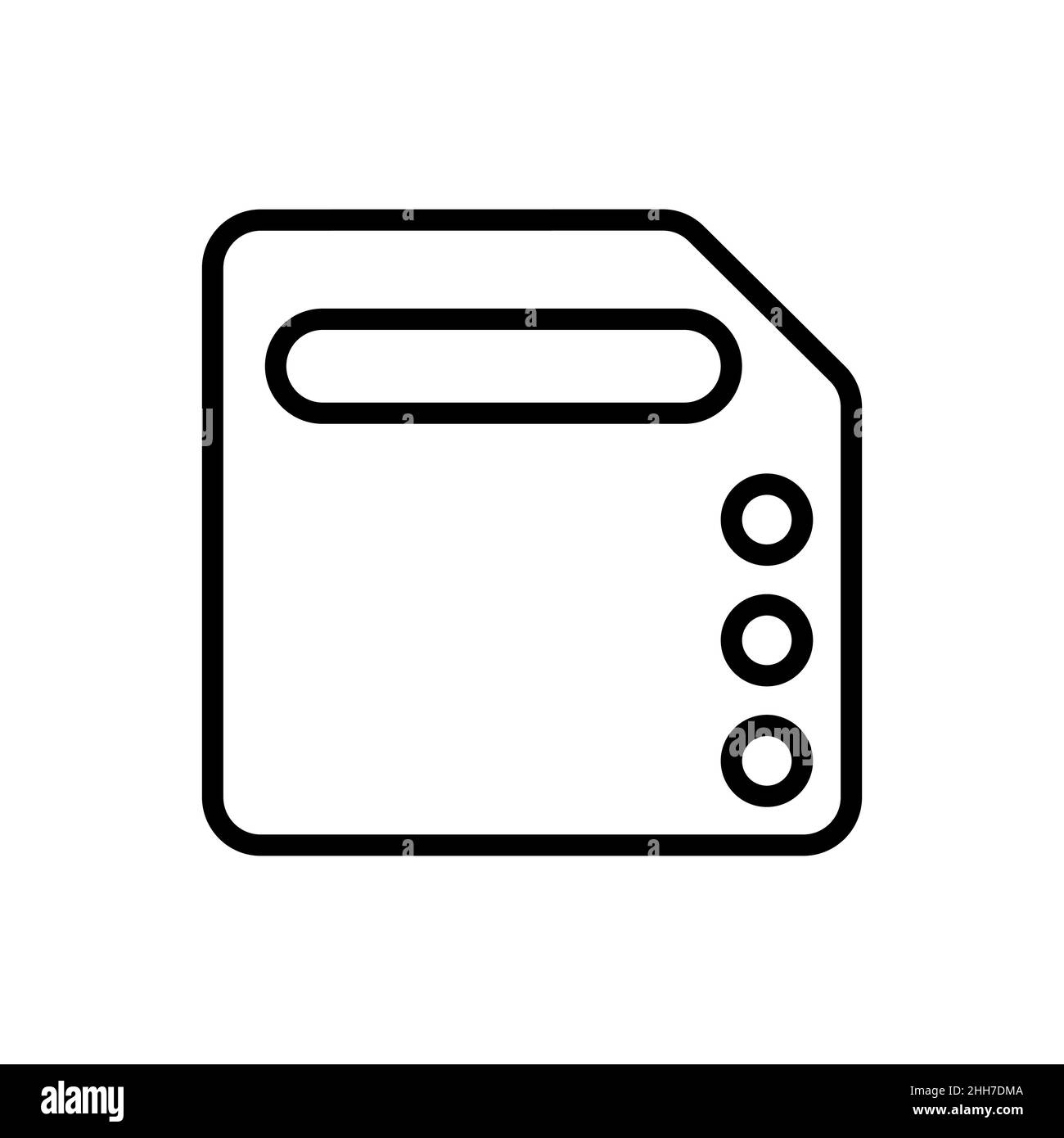 Save icon vector illustration. Isolated floppy disk symbol. Record line concept. Save diskette ...