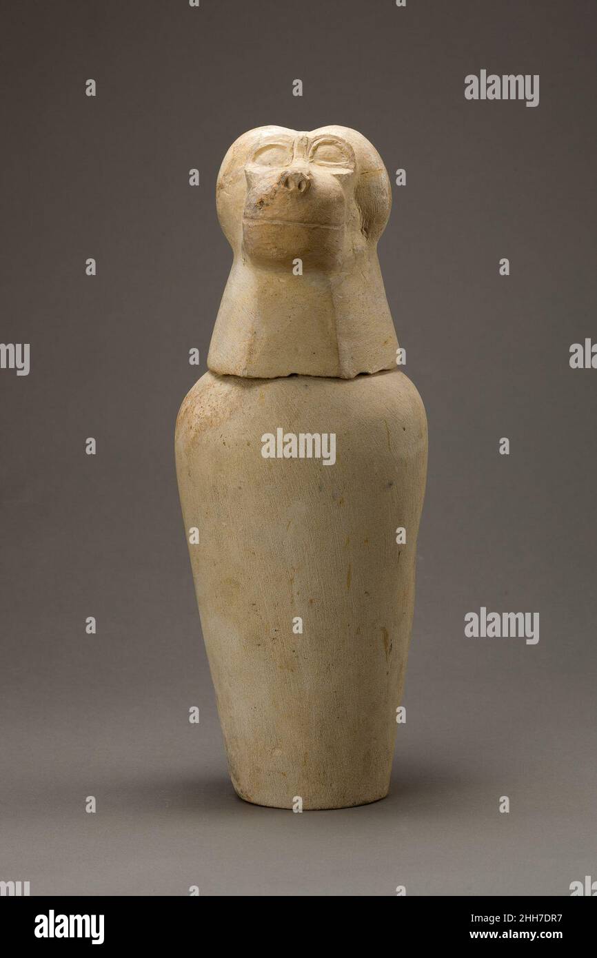 Canopic jar ca. 712–664 B.C. Third Intermediate Period A set of four ...