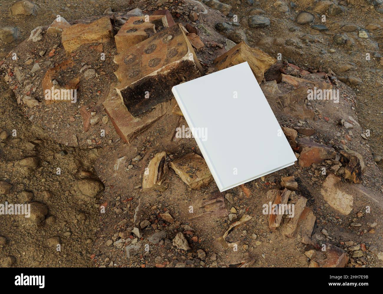 Blank book mockup placed on a dilapidated, notebook mockup, mockup on ...