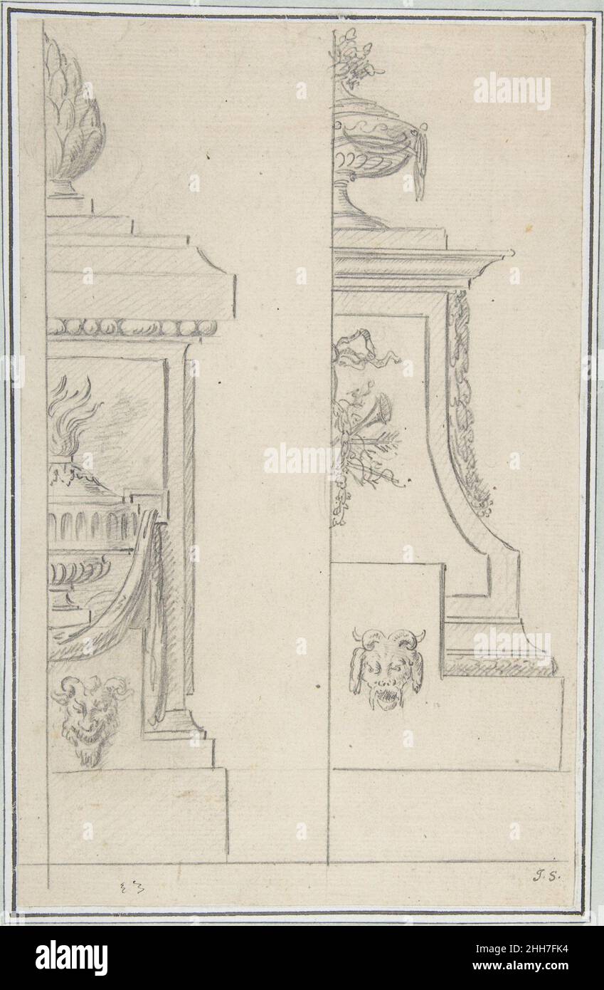 Alternate Designs for Decorated Bases or Pedestals 18th century ...