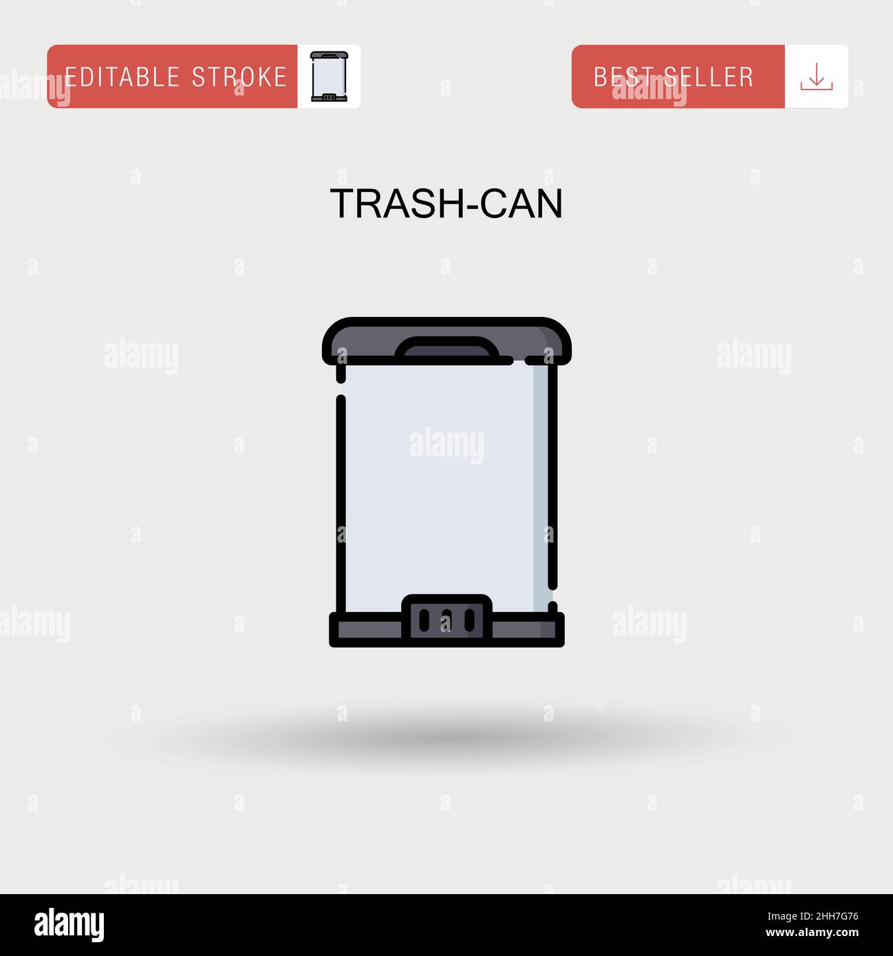 Plastic trash can recycle Stock Vector Images - Alamy