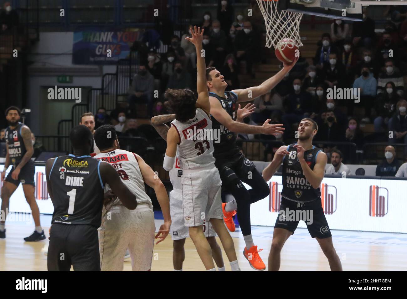 PalaRadi, Cremona, Italy, January 23, 2022, vAndrea Pecchia antm during ...