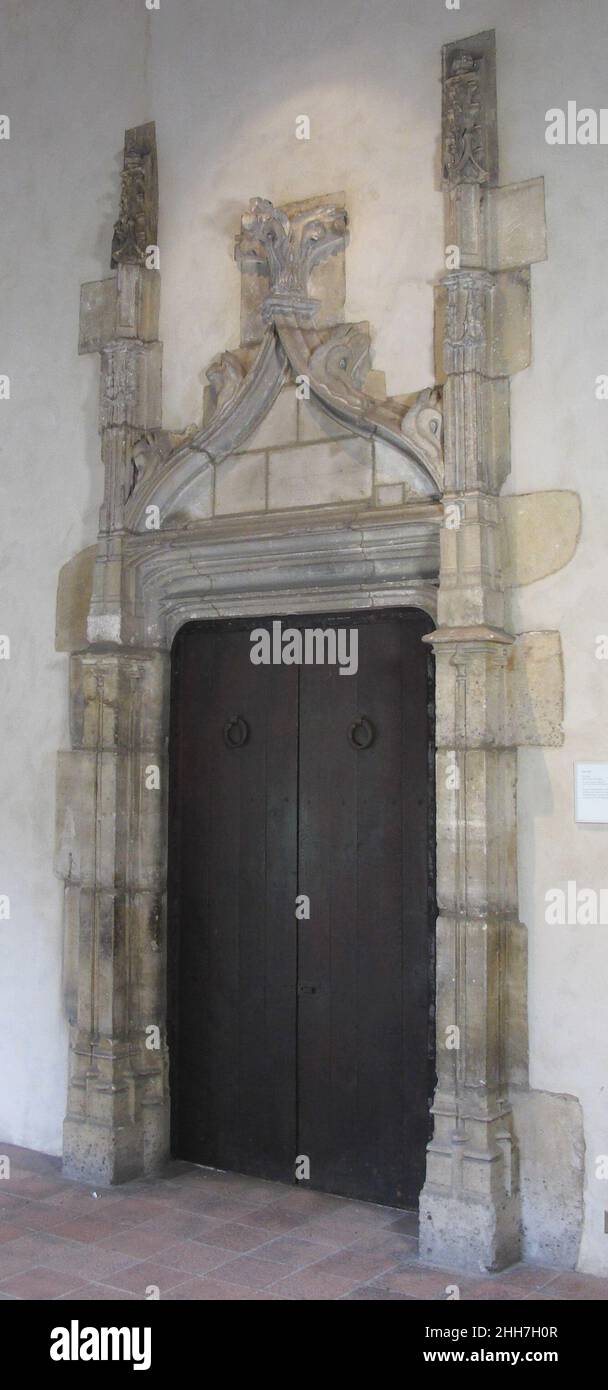 Doorway late 15th century French. Doorway 471325 Stock Photo - Alamy