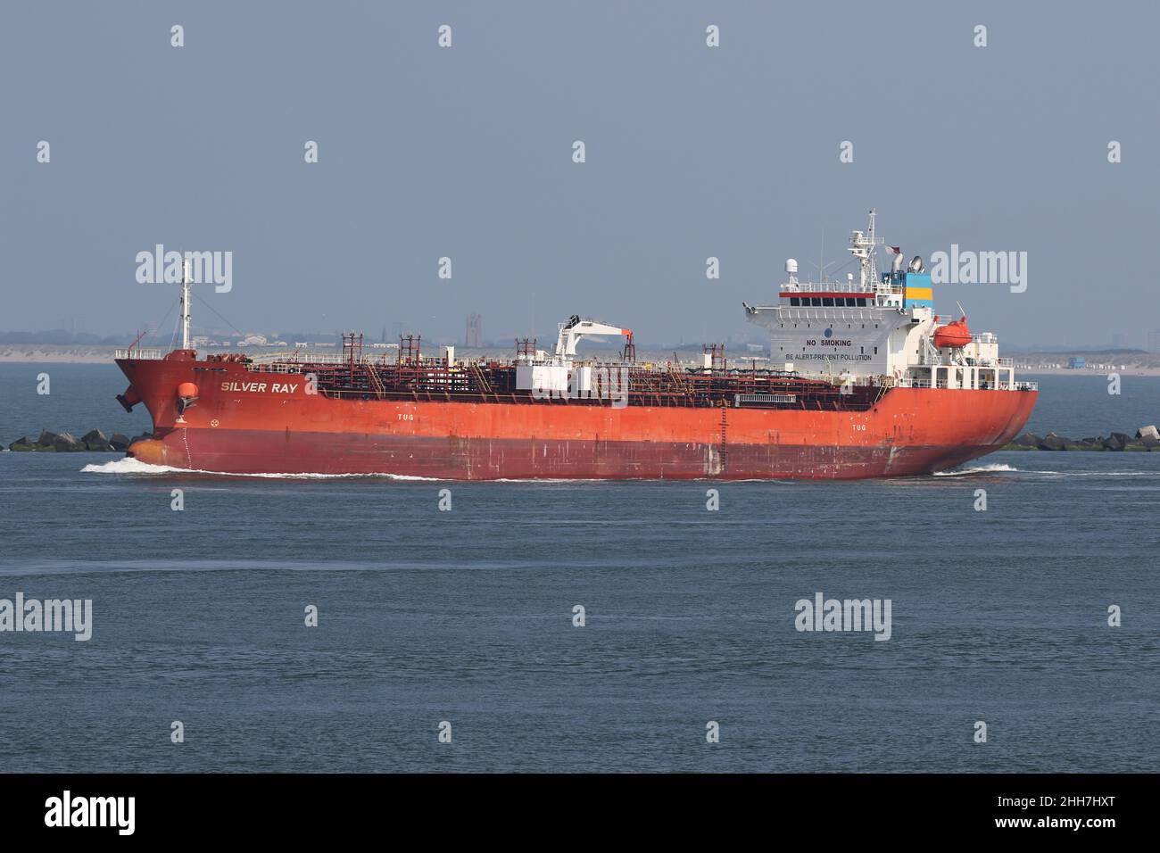 The chemical tanker Silver Ray will leave the port of Rotterdam on ...