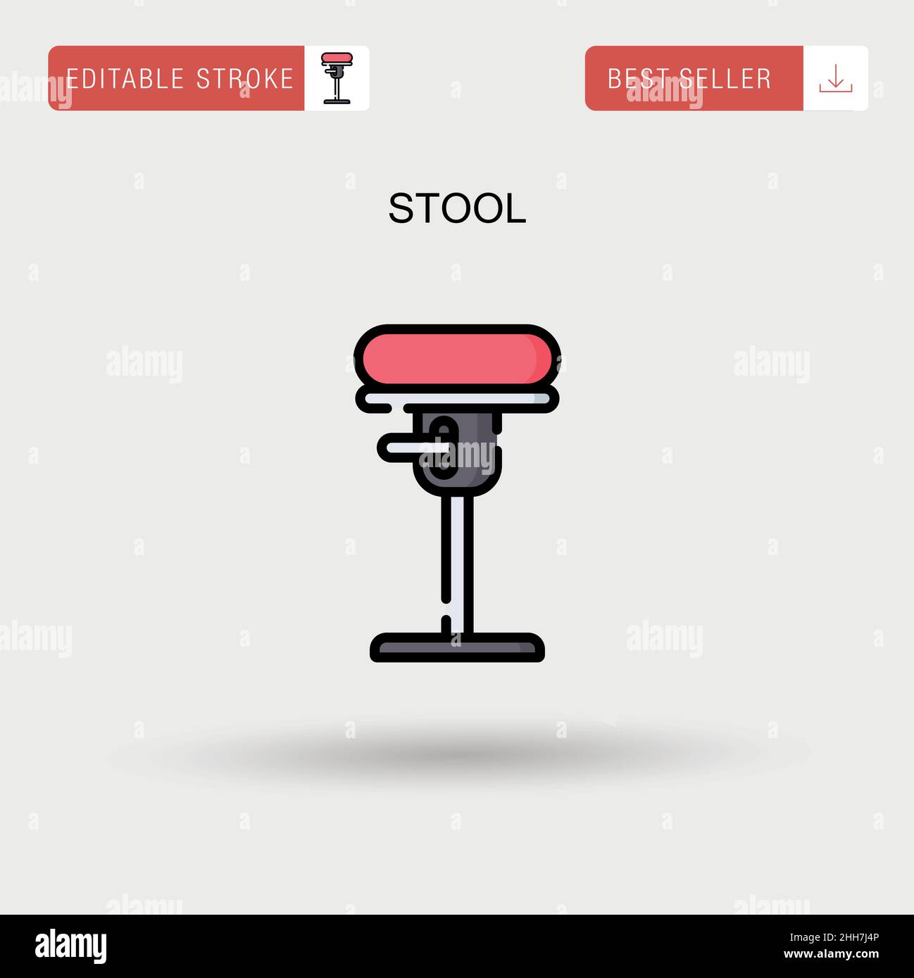 Old stools Stock Vector Images - Alamy