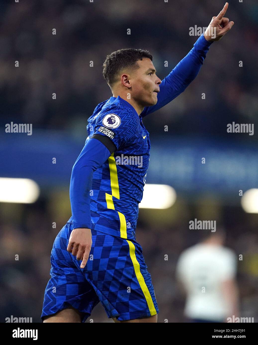 Chelsea's Thiago Silva celebrates scoring their side's second goal of ...