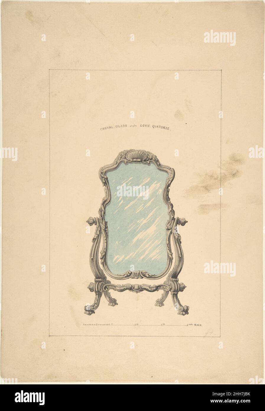 Design for Cheval Glass 1835–1900 Robert William Hume British. Design ...