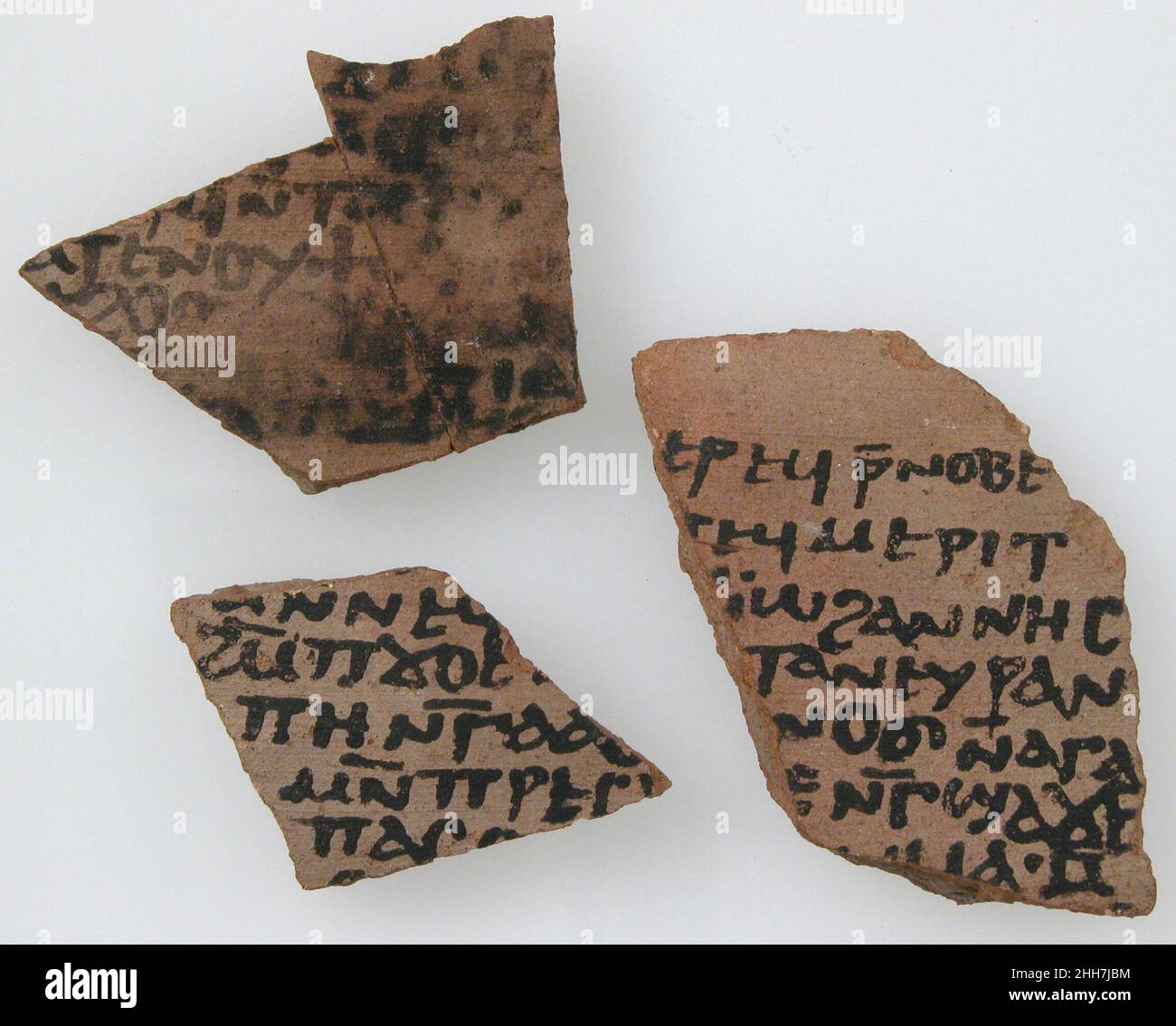 Ostrakon 7th century Coptic. Ostrakon 474615 Stock Photo - Alamy