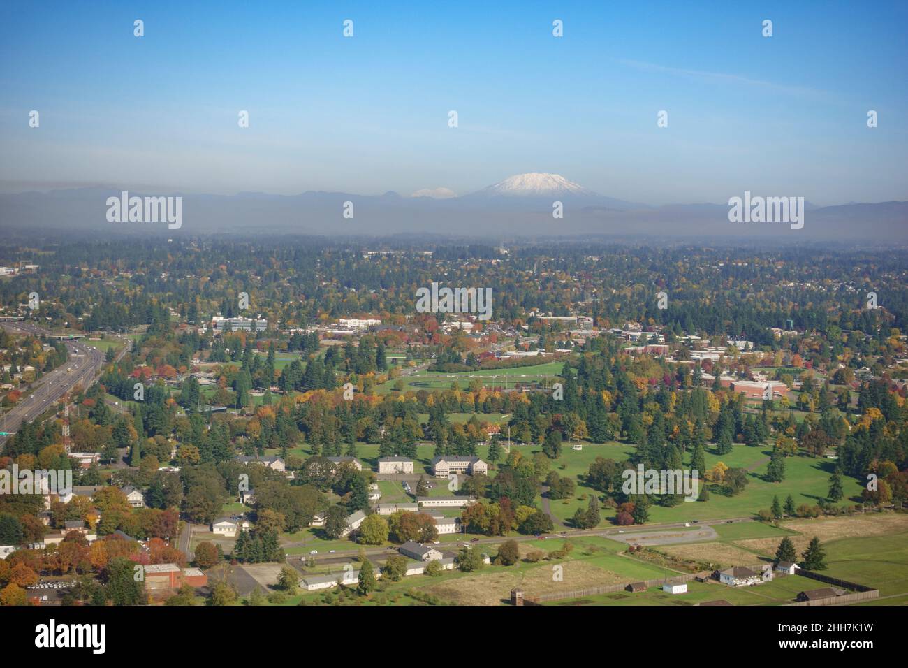 Aerial View Of Mount Adams High Resolution Stock Photography and Images ...