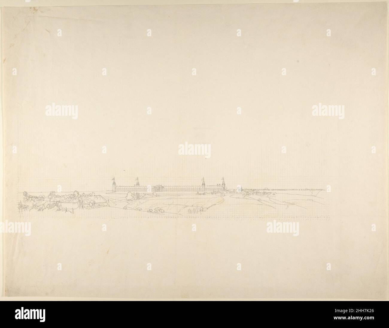 Landscape with a Large Building 1818–83 Franz von Hauslab the Younger ...