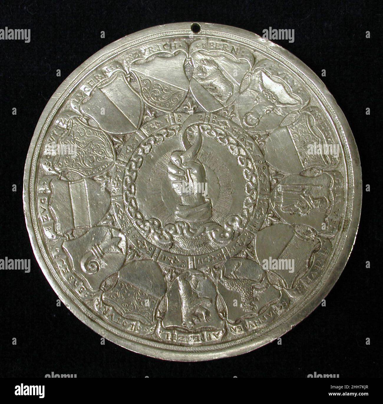 Medal Issued by the Swiss Cantons on the Birth of Princess Claude of ...