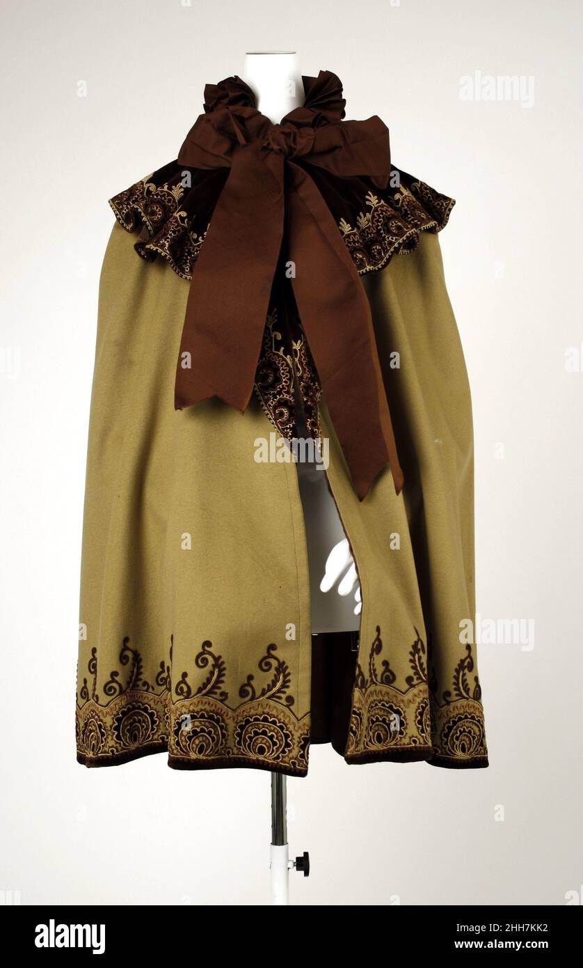 Cape 1890s American. Cape. American. 1890s. wool, silk Stock Photo - Alamy