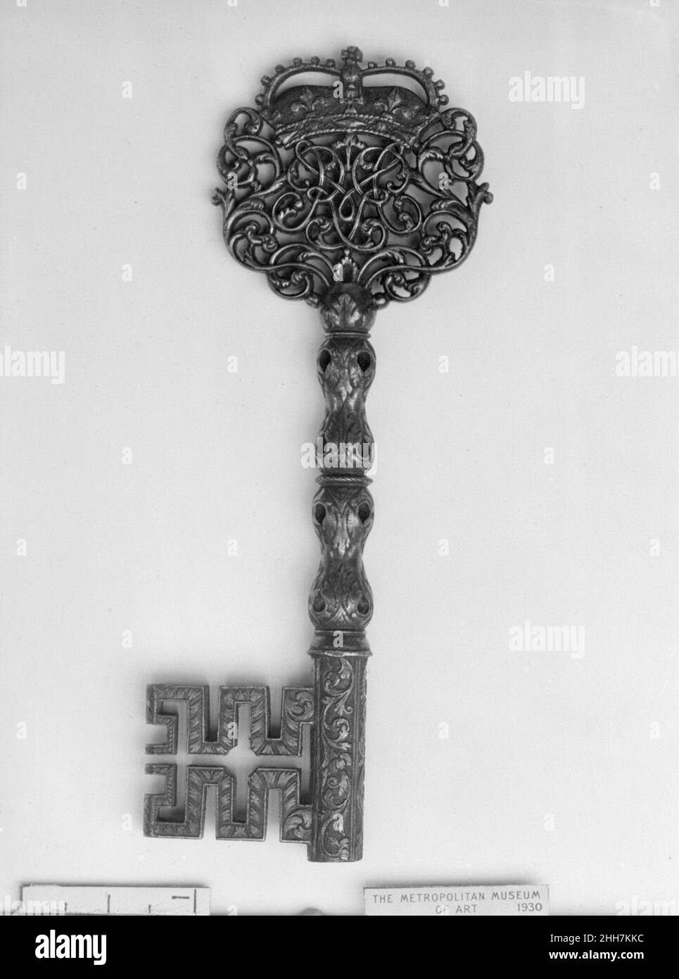 Chamberlain’s key with crowned cypher of Mary II (1662–1694) ca. 1685 ...