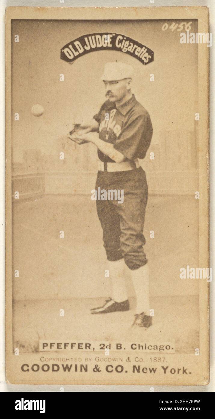 Fred "Dandelion" Pfeffer, 2nd Base, Chicago, from the Old Judge series ...