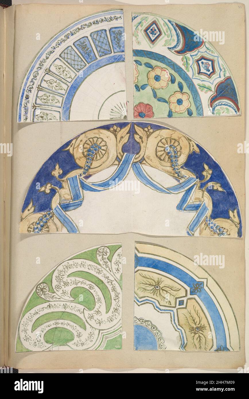 Six Designs for Decorated Plates 1845–55 Alfred Henry Forrester [Alfred ...