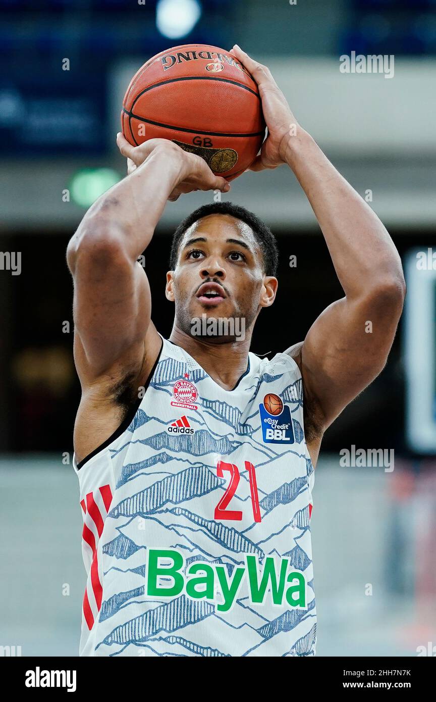 Heidelberg, Germany. 23rd Jan, 2022. Basketball: Bundesliga, MLP ...