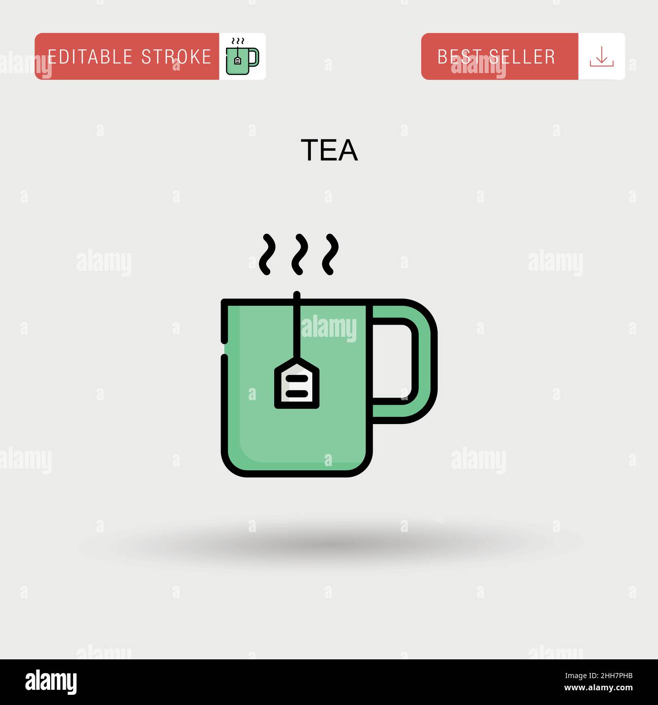 Tea Simple vector icon Stock Vector Image & Art - Alamy