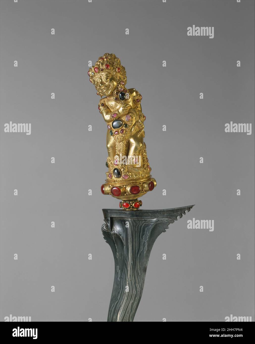 Kris with Sheath, the hilt representing Batara Bayu 19th century ...
