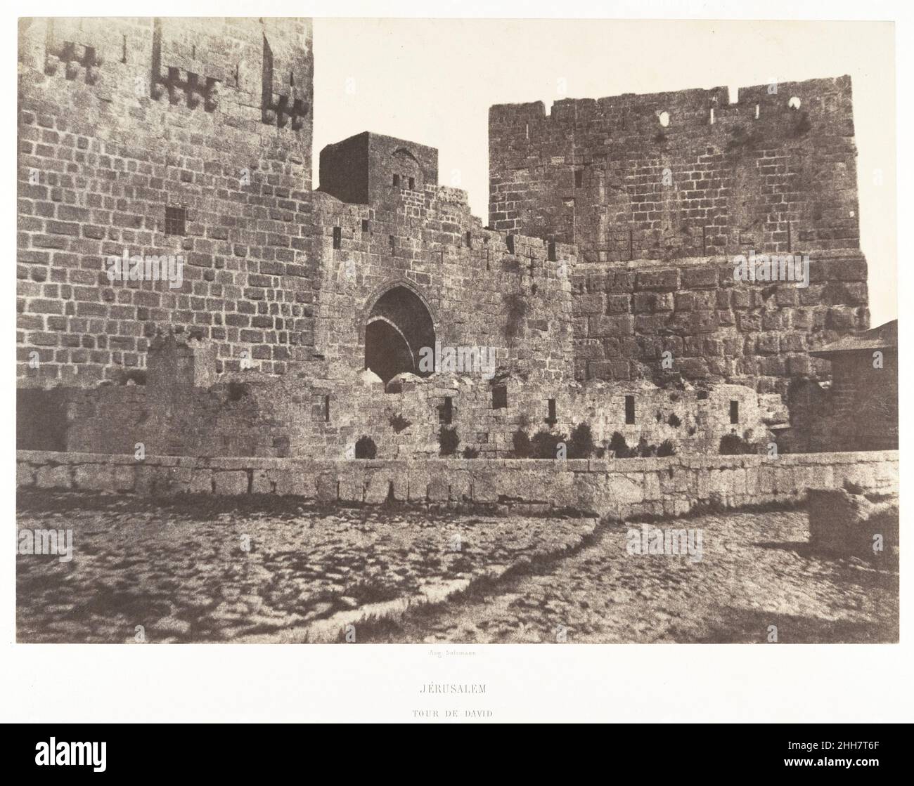 Jérusalem, Tour de David 1854 Auguste Salzmann French. Jérusalem, Tour ...