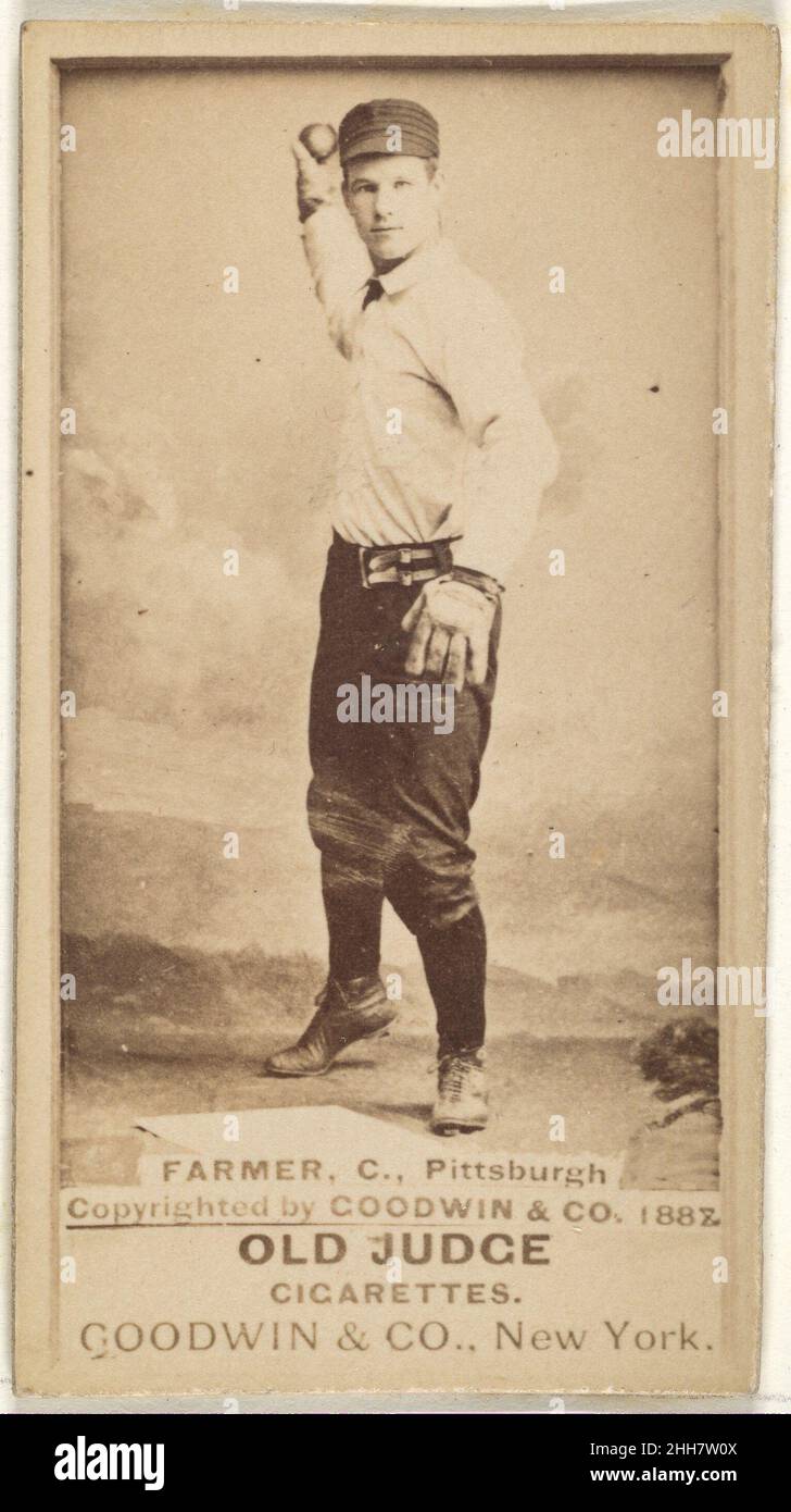Bill Farmer, Catcher, Pittsburgh, from the Old Judge series (N172) for ...