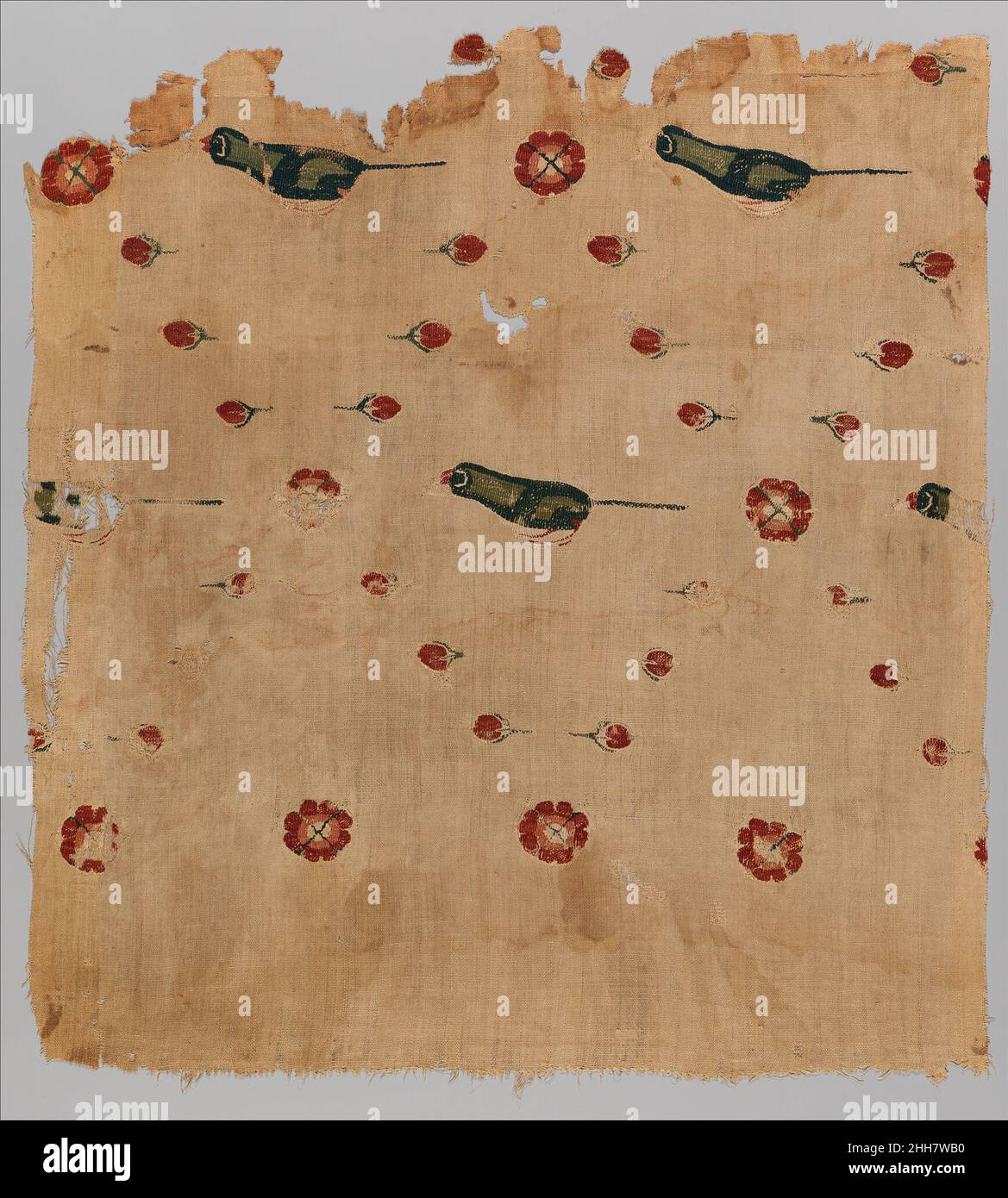 Fragment of a Hanging with Birds and Flowers 5th–7th century This ...