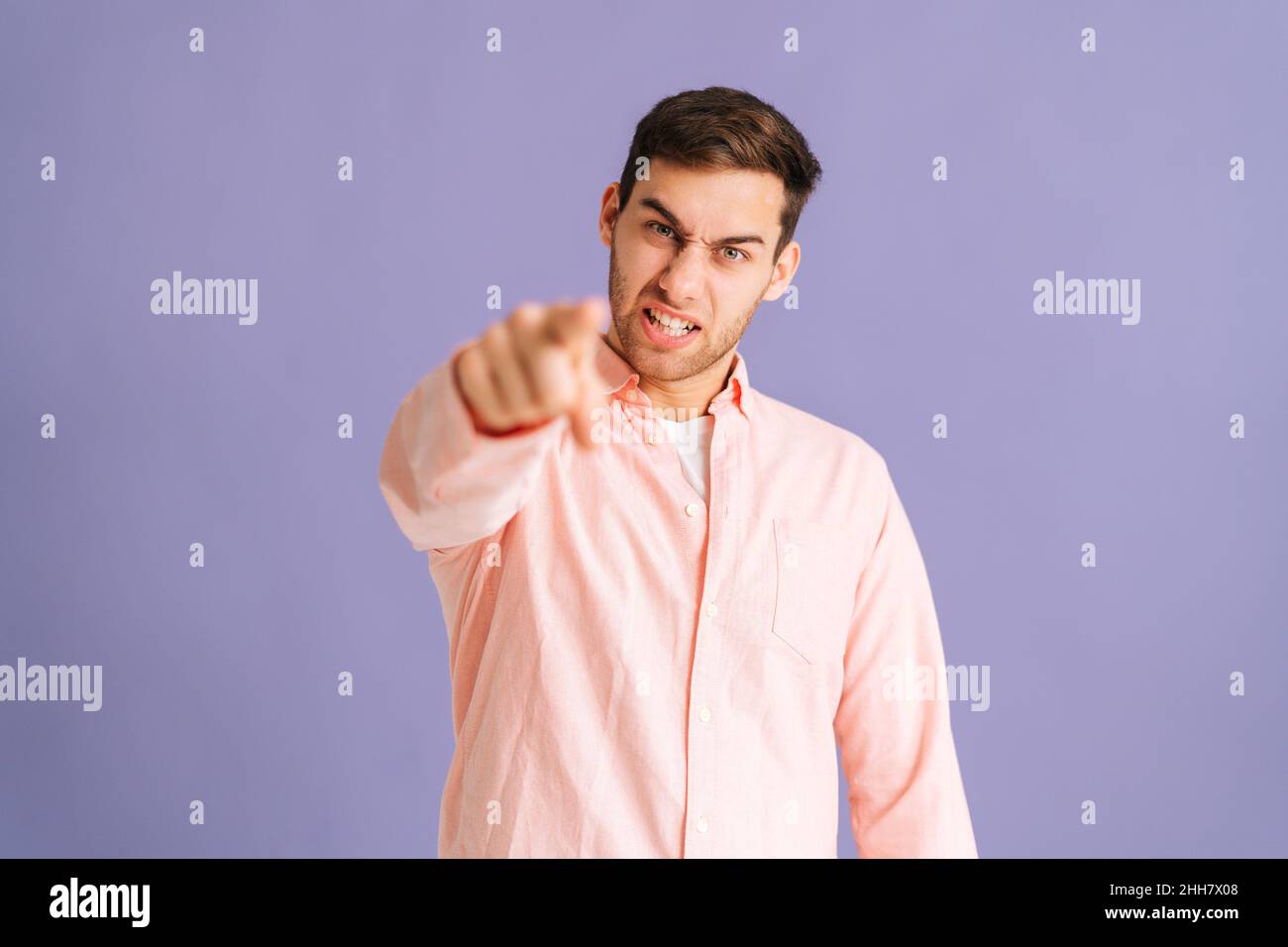 Angry man pointing finger on hi-res stock photography and images - Alamy