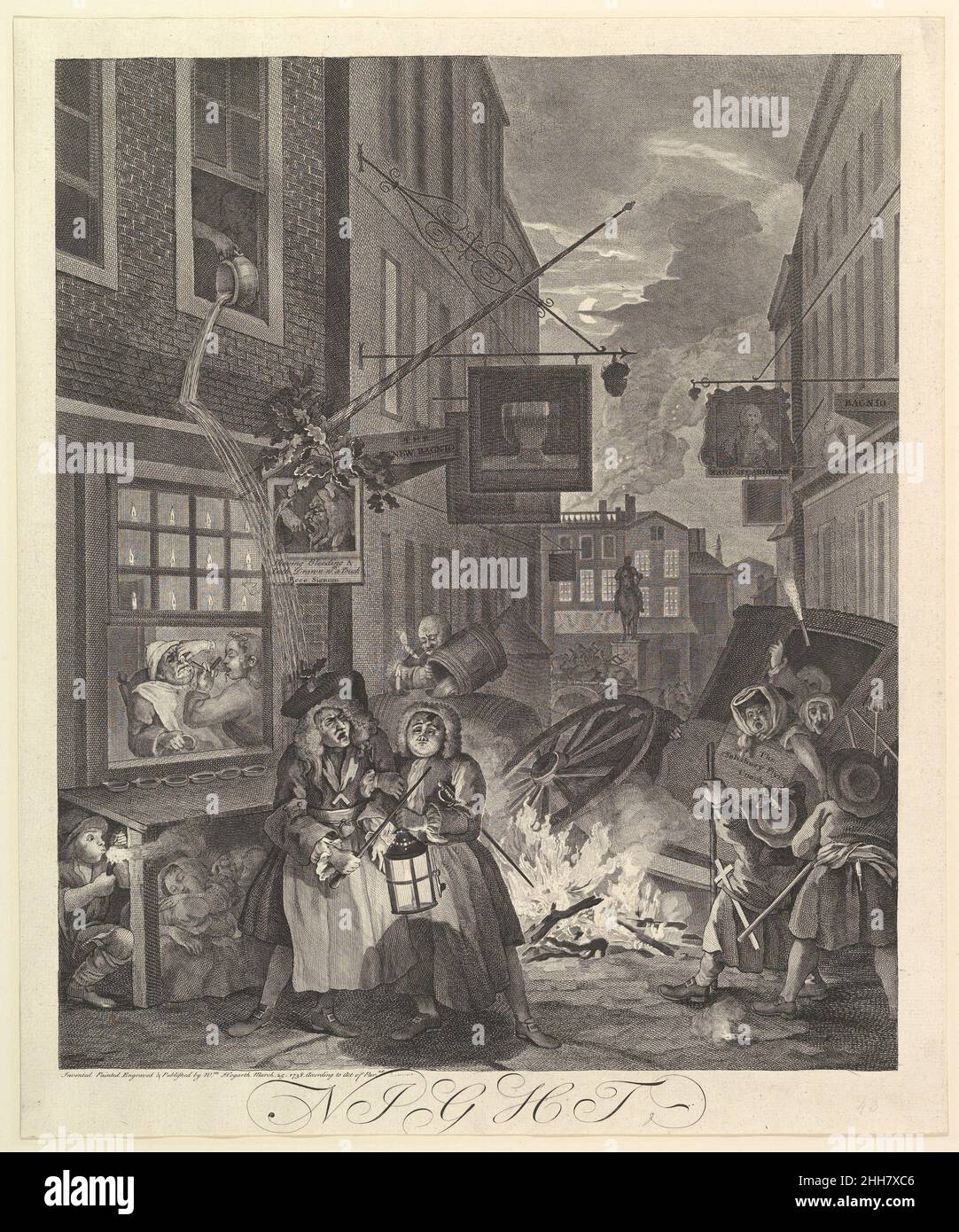 William hogarth night hi-res stock photography and images - Alamy