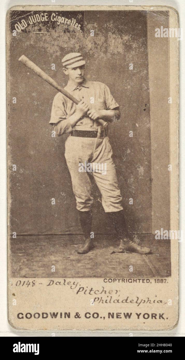 Edward M. Daily, Pitcher, Philadelphia, from the Old Judge series (N172 ...