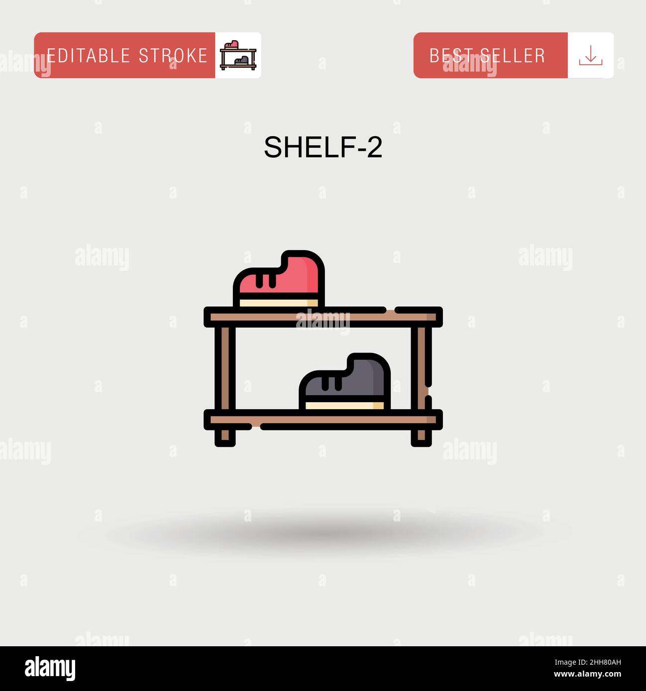 Modern book shelf decor Stock Vector Images - Alamy