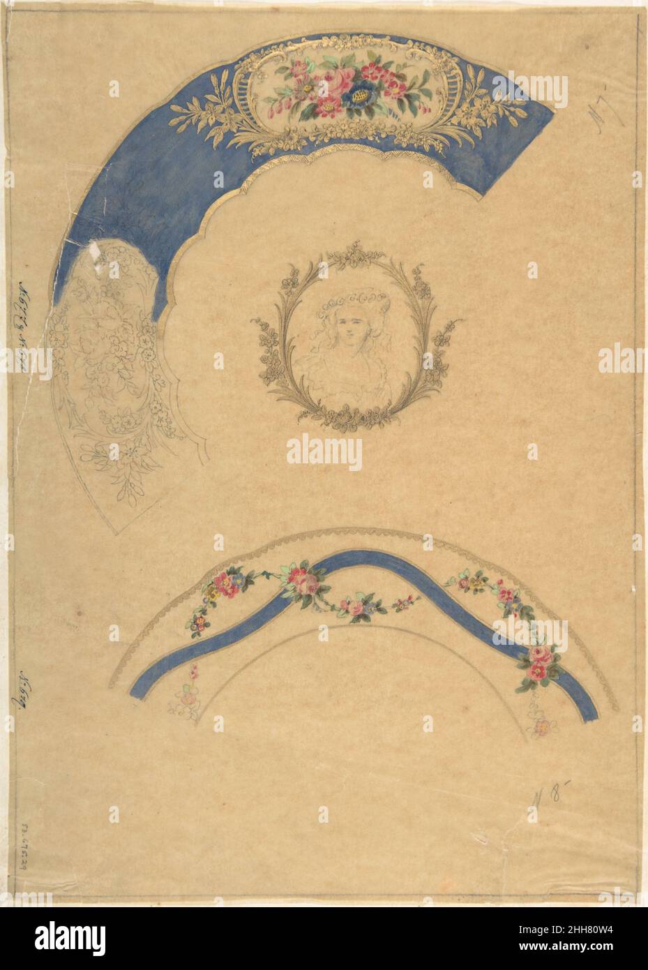 Two Designs for Plate Borders 19th century Anonymous, French, 19th ...