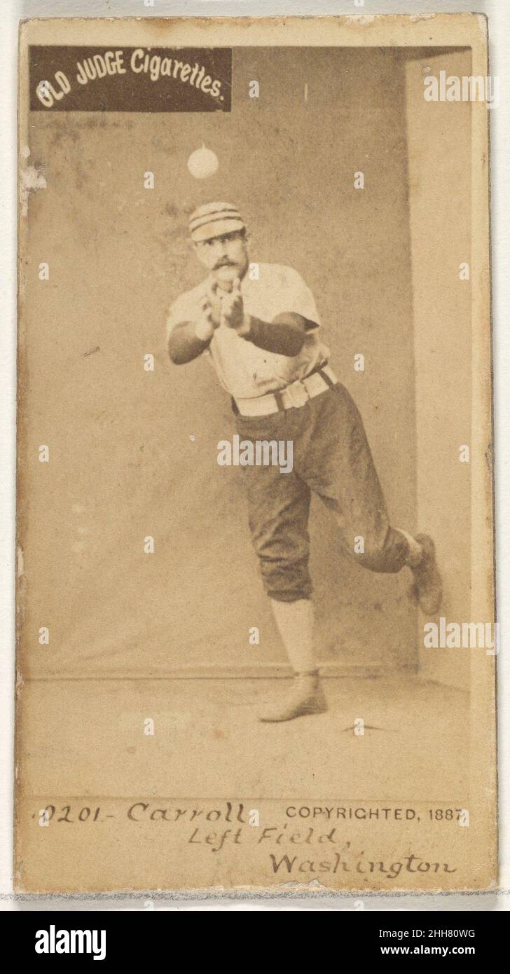 Samuel "Cliff" Clifford Carroll, Left Field, Washington Nationals, from ...