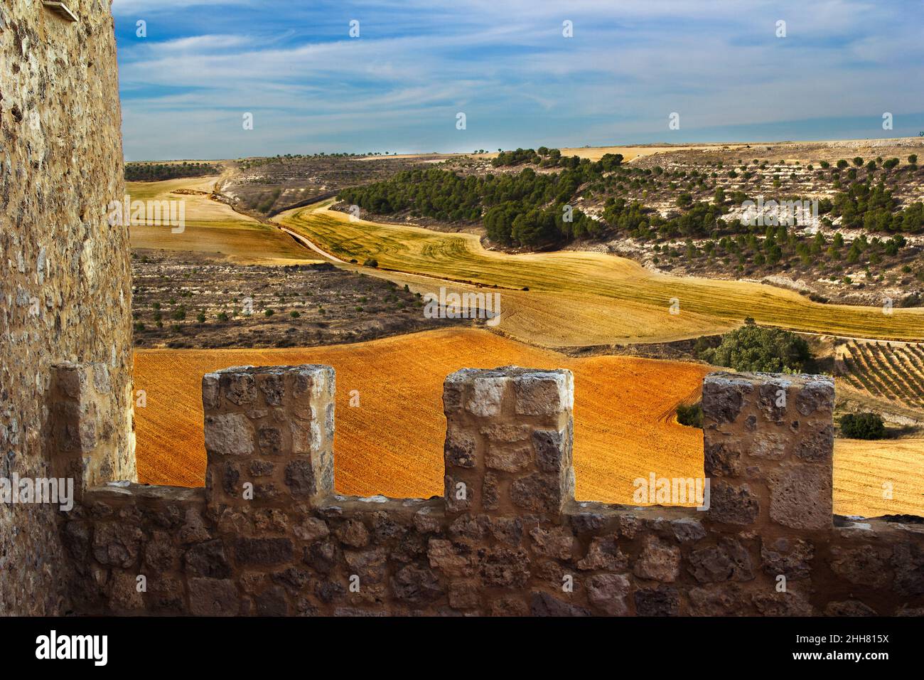 Spanish castle, Castilla, Spain Stock Photo - Alamy