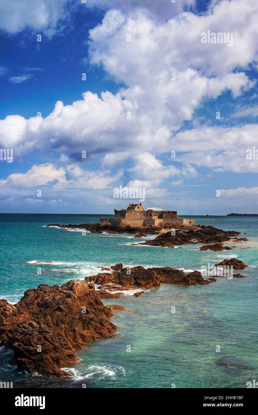 Saint Malo Fortress, France Stock Photo - Alamy
