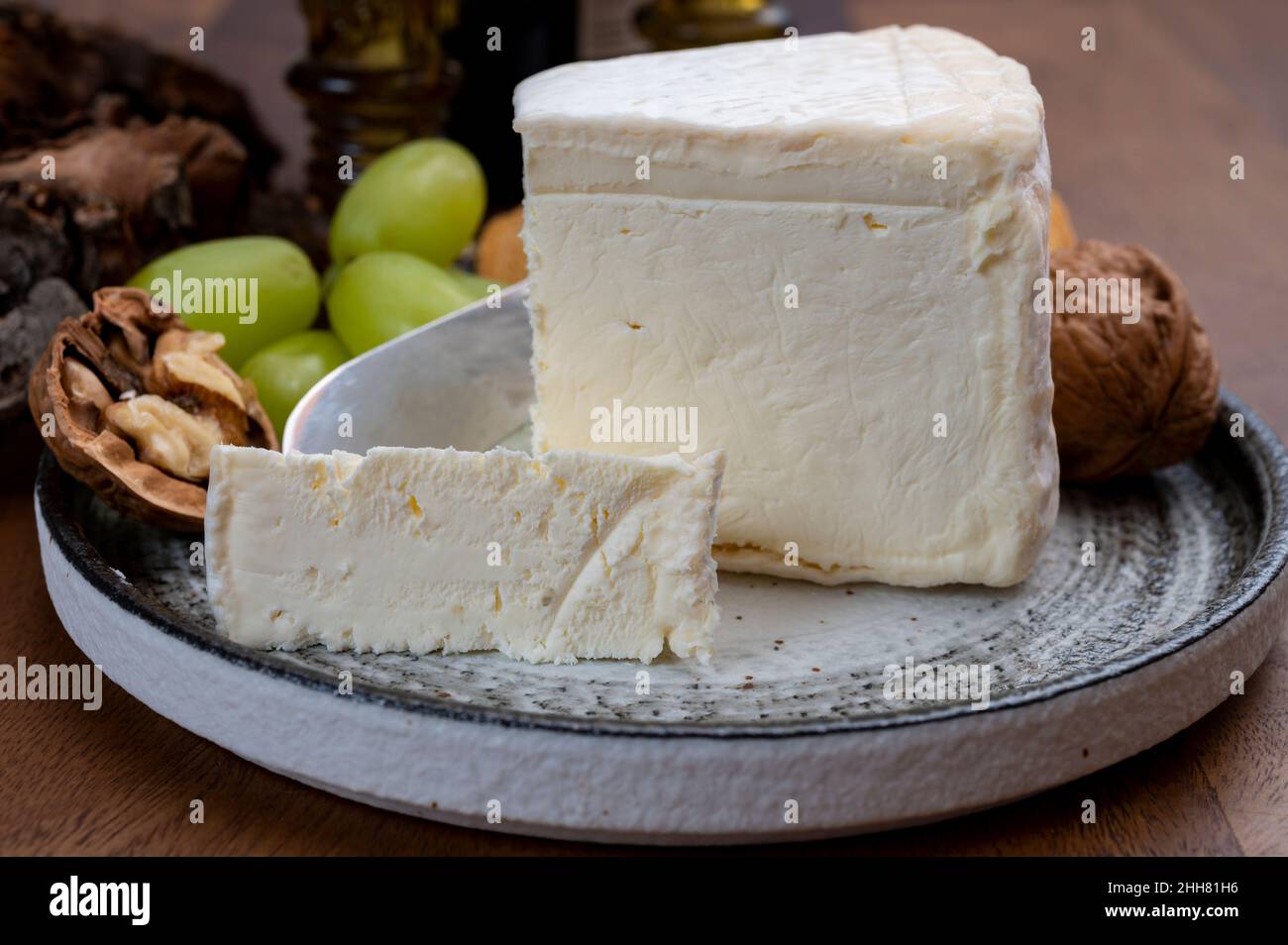 Delice de Bourgogne French cow's milk cheese from Burgundy region of ...