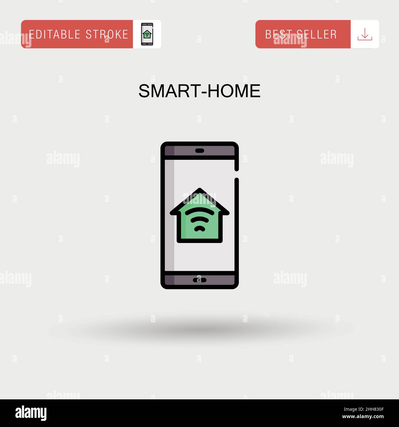 Smart home smartphone application Stock Vector Images - Alamy