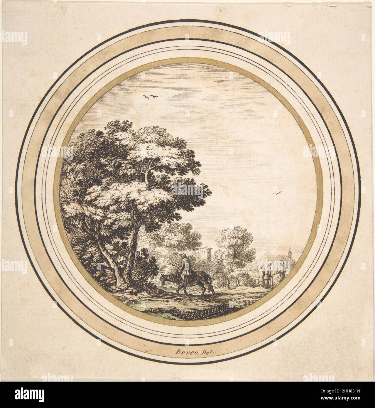 Man on a Donkey in a Landscape 16th century Anonymous, Netherlandish ...