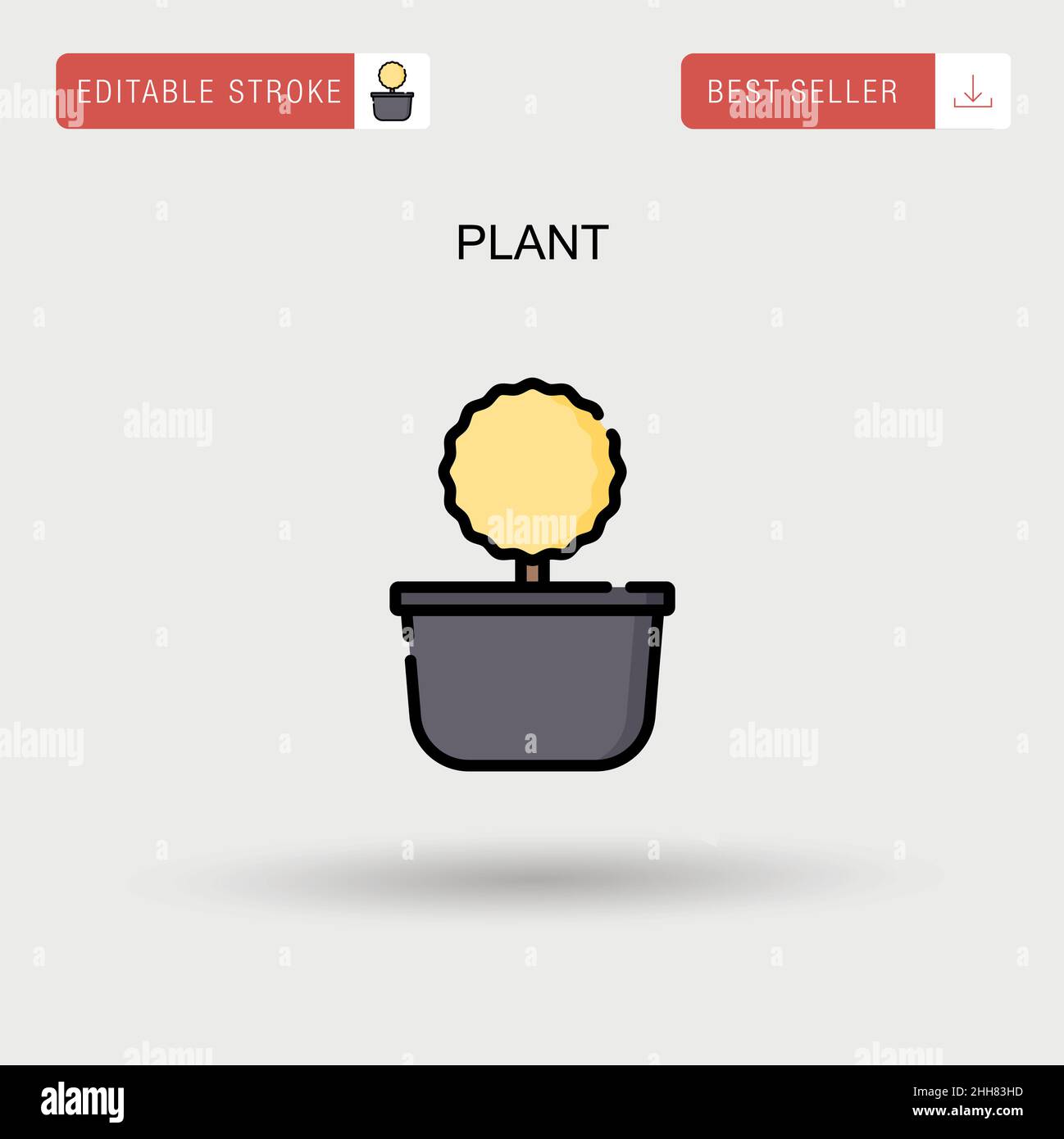 Plant Simple vector icon Stock Vector Image & Art - Alamy