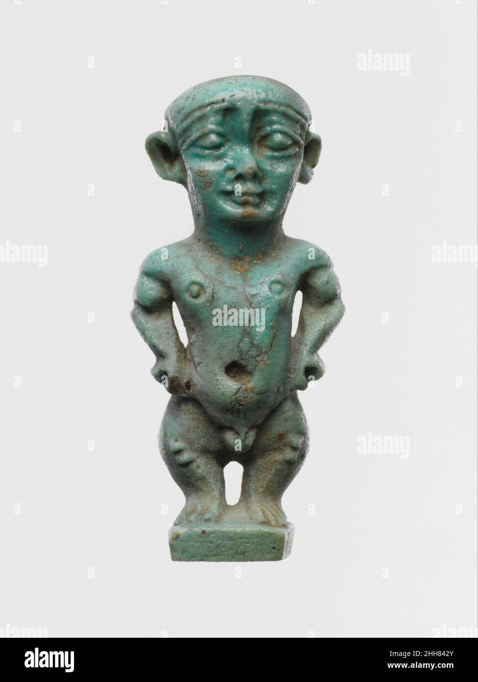 Faience amulet in the form of the dwarf god Pataikos 664–30 B.C ...