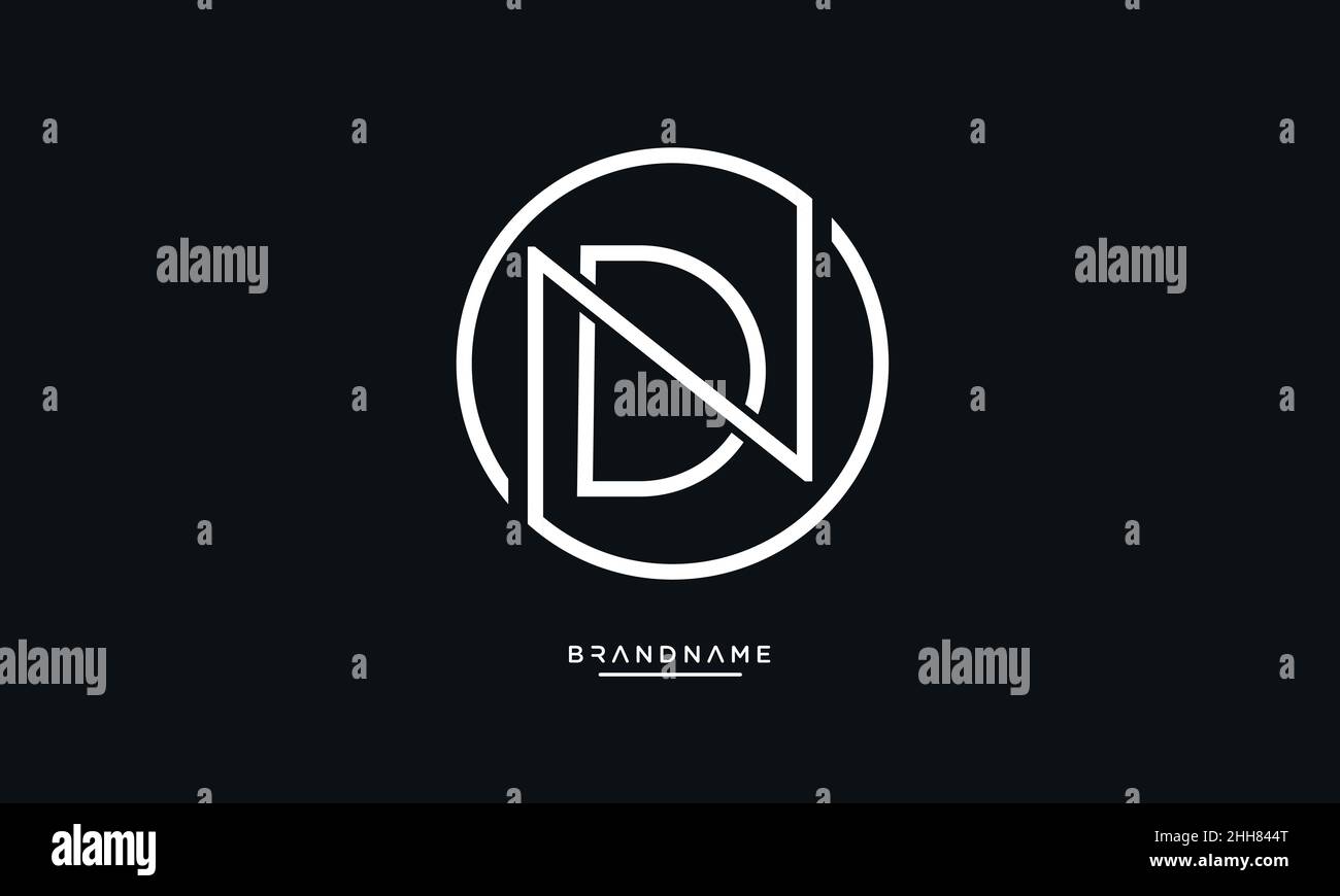 Alphabet letter icon logo ND or DN Monogram Stock Vector Image & Art ...