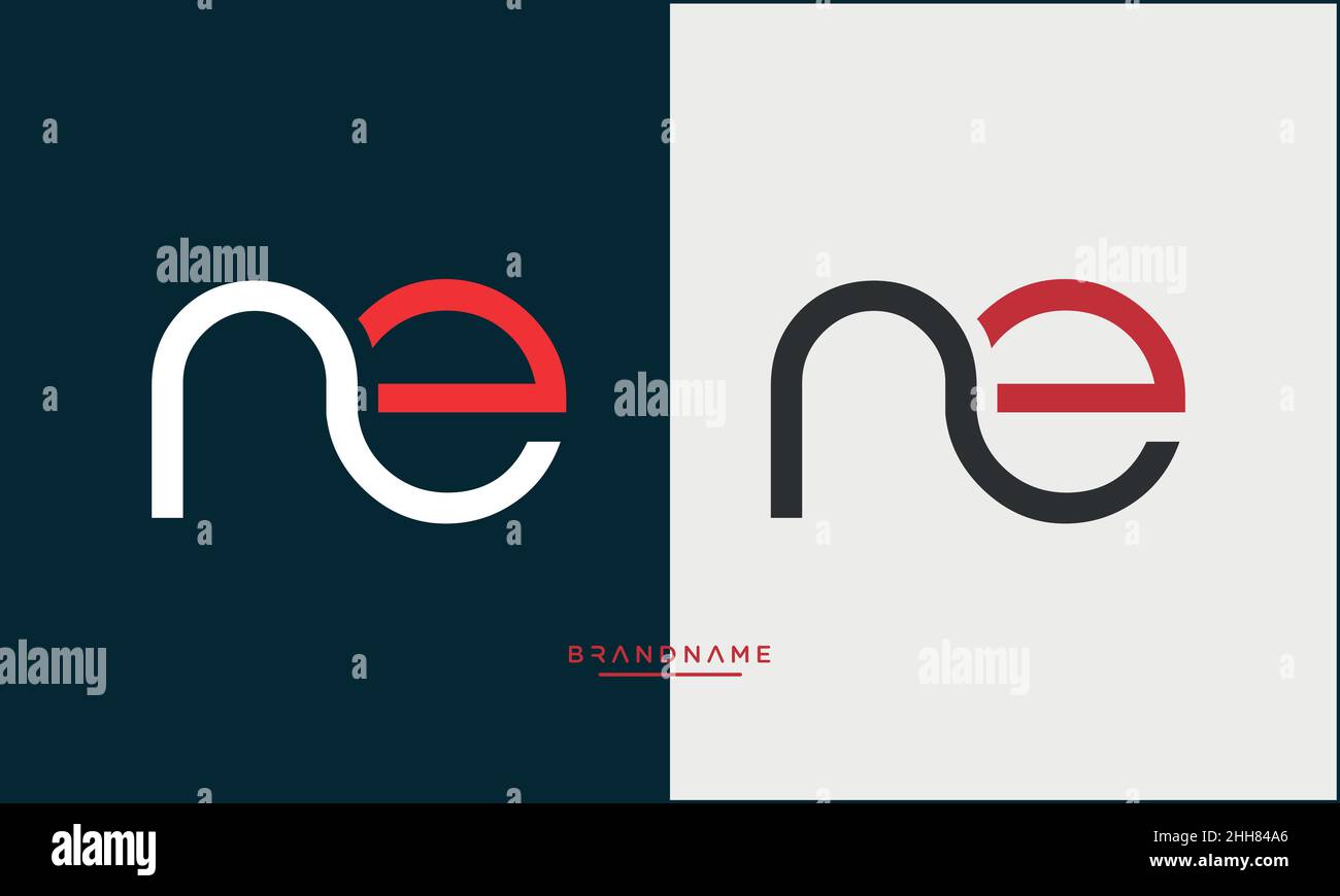Alphabet Letters NE, EN Logo Emblem Monogram Stock Vector Image & Art ...