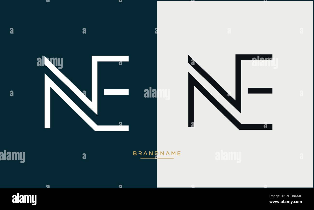 Alphabet Letters NE, EN Logo Emblem Monogram Stock Vector Image & Art ...