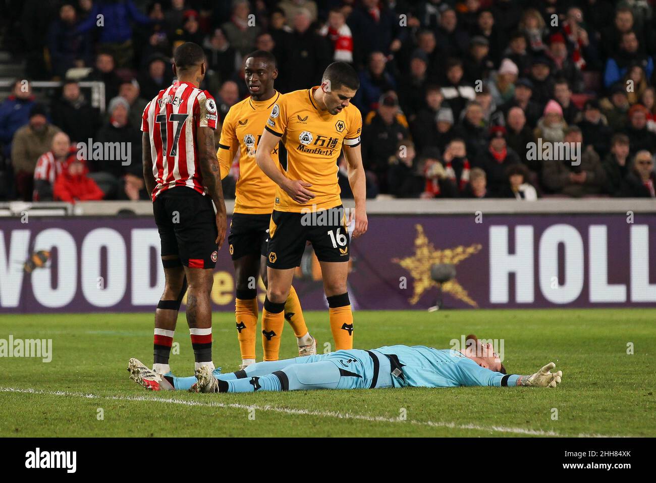 London, UK. 23rd Jan, 2022. Wolverhampton Wanderers Goalkeeper Jos S ...