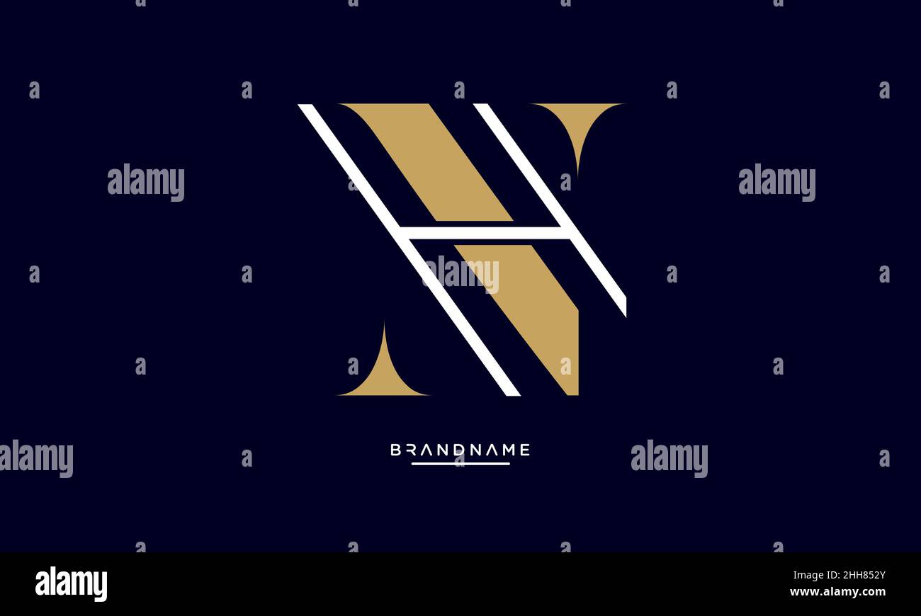 Alphabet Letters NH, HN Logo Emblem Monogram Stock Vector Image & Art ...