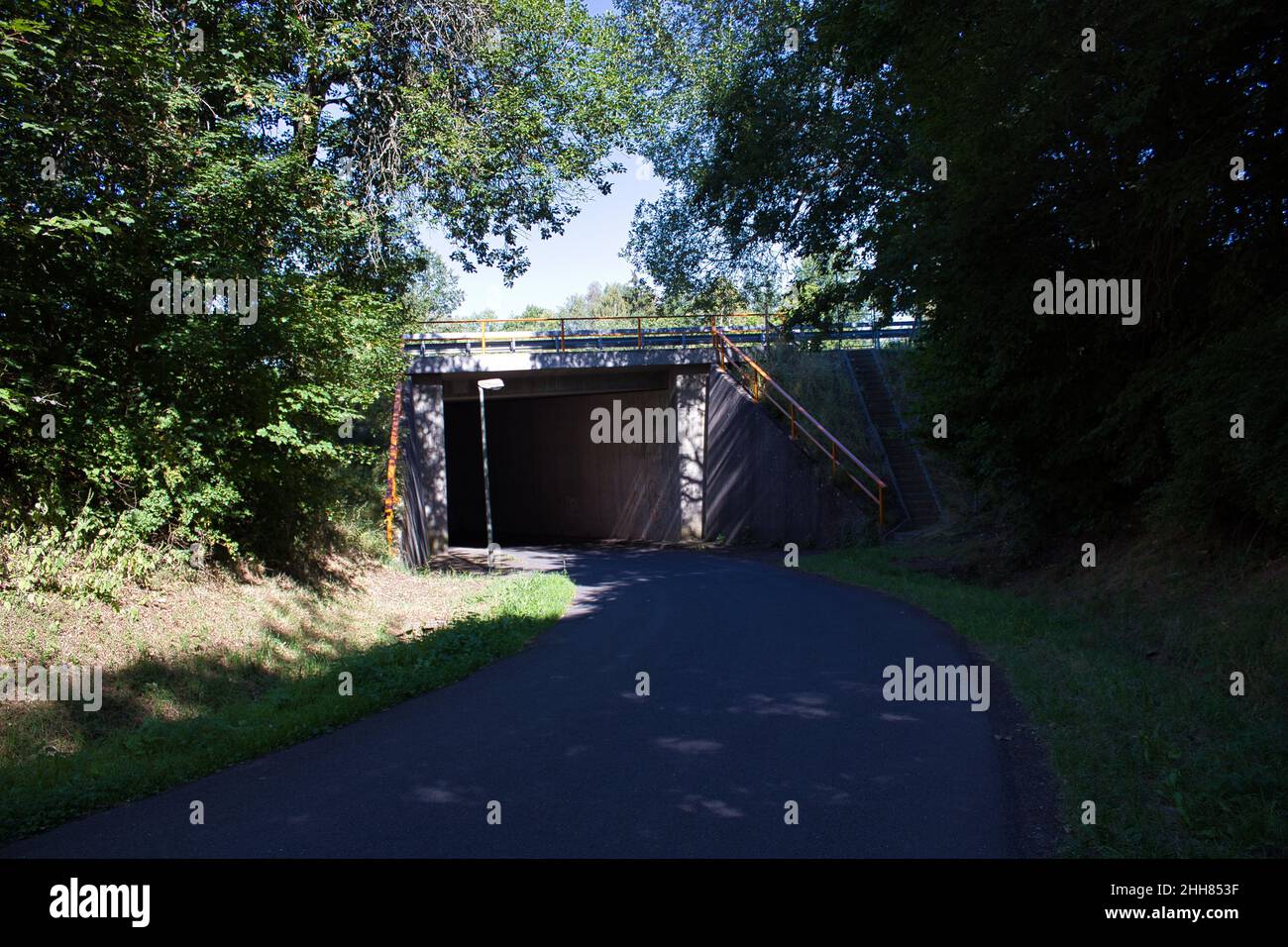 Tunnel entrance under the highway hi-res stock photography and images ...