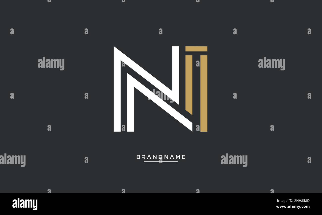 Alphabet Letters NI, IN Logo Emblem Monogram Stock Vector Image & Art ...