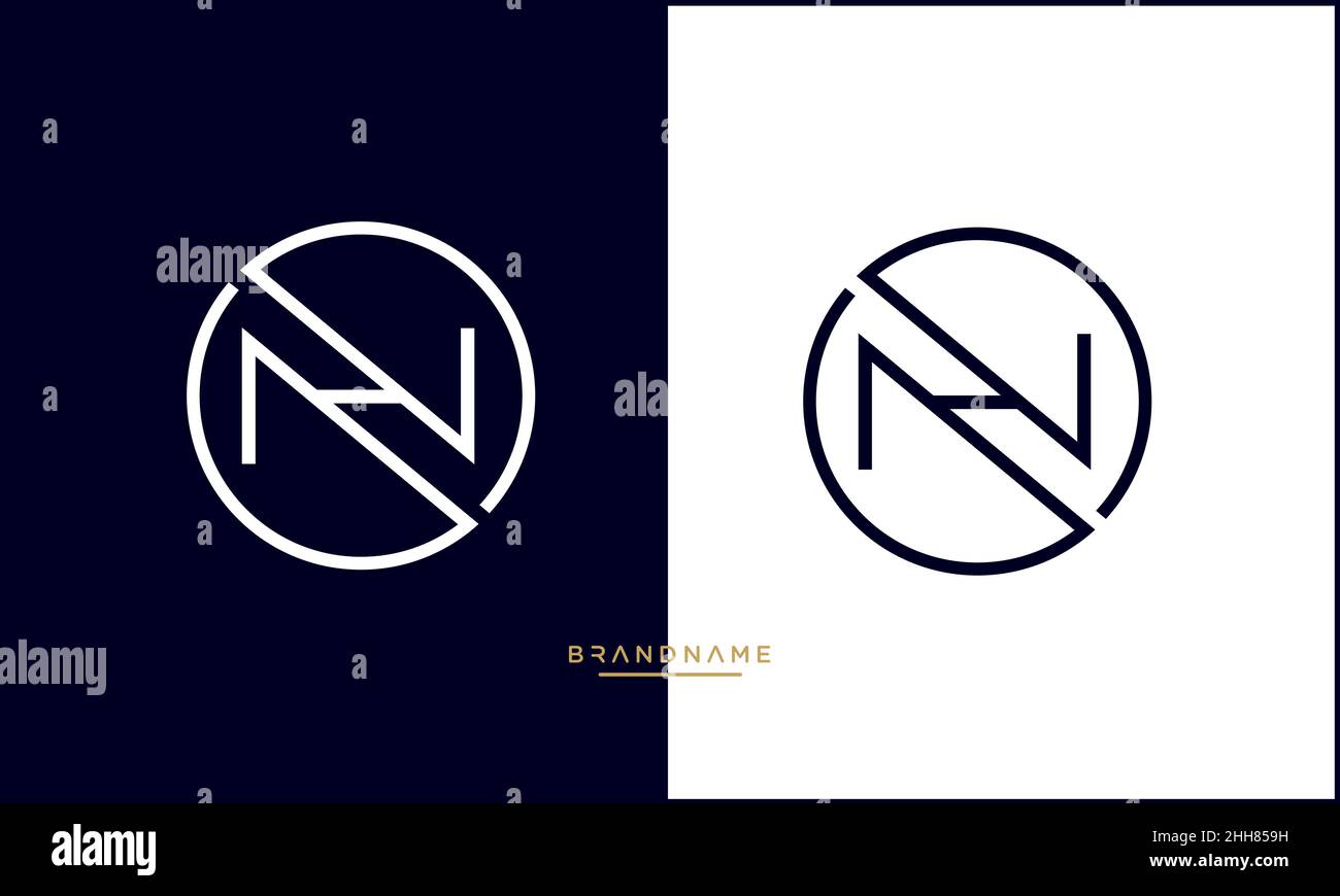 Alphabet Letters NH, HN Logo Emblem Monogram Stock Vector Image & Art - Alamy